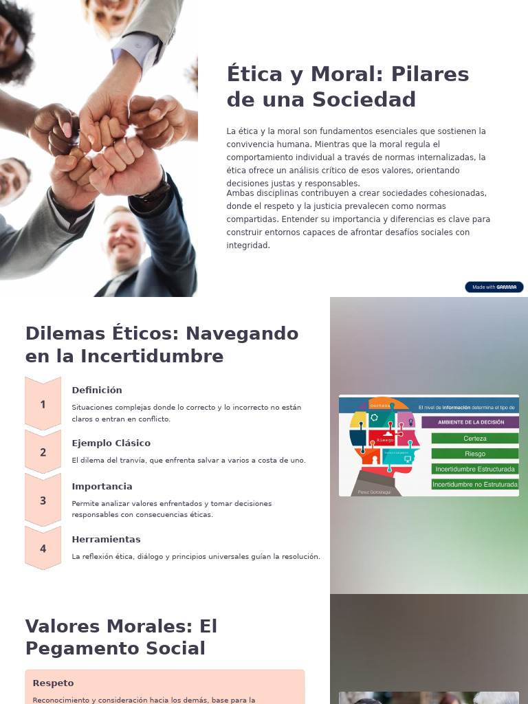 Etica y Moral Pilares de Una Sociedad | PDF | Moralidad | Sociedad