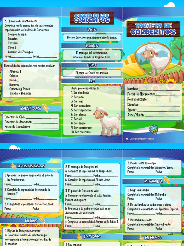 TARJETA Corderitos | PDF