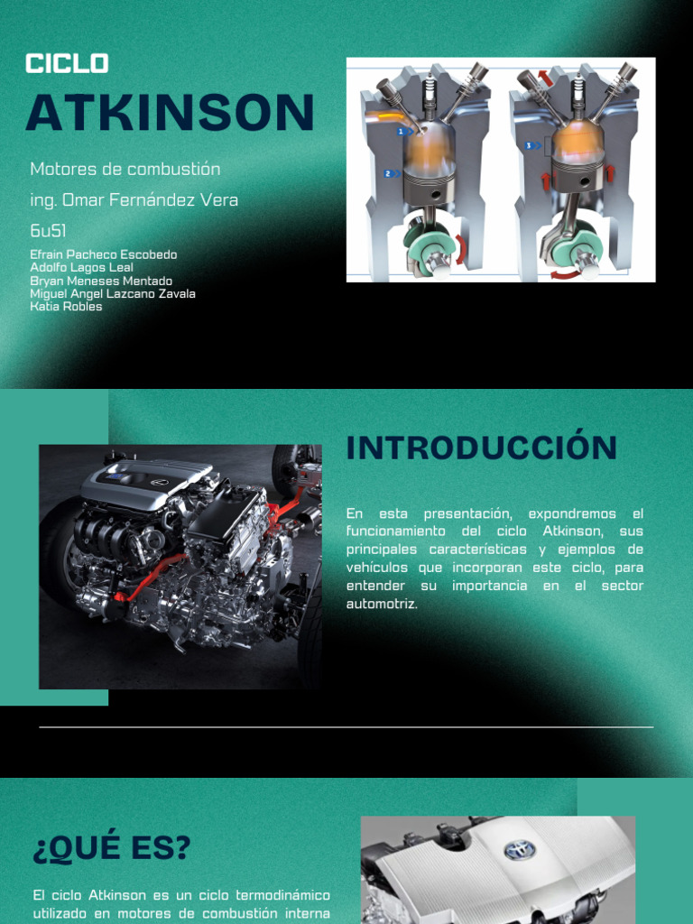 Ciclo Atkinson | PDF | Vehículo Híbrido Eléctrico | Tecnología de vehículos