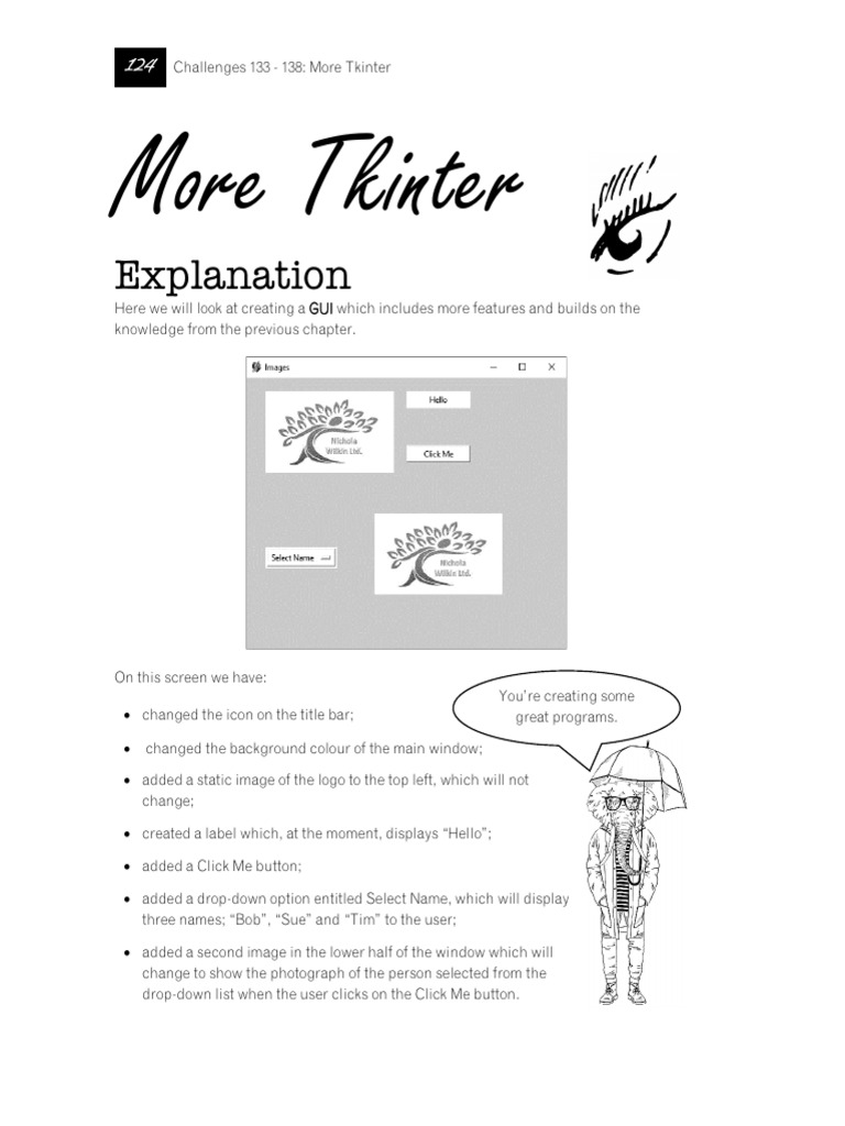 Python by Example (Learning To Program in 150 Challenges) More Tkinter ...