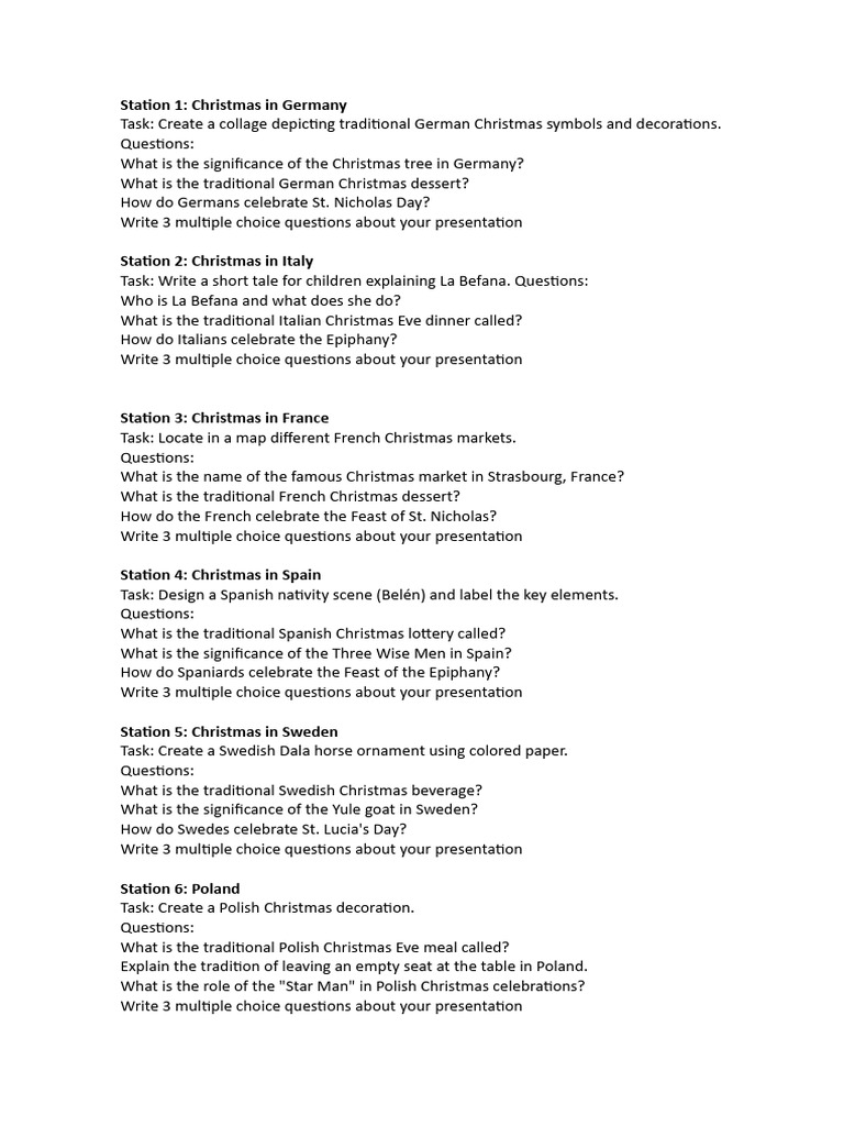 Christmas Traditions | PDF