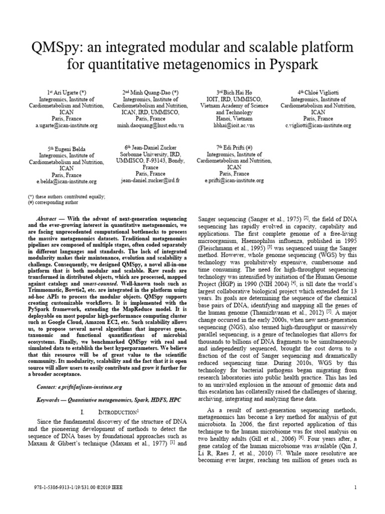 Qmspy: An Integrated Modular and Scalable Platform For Quantitative ...