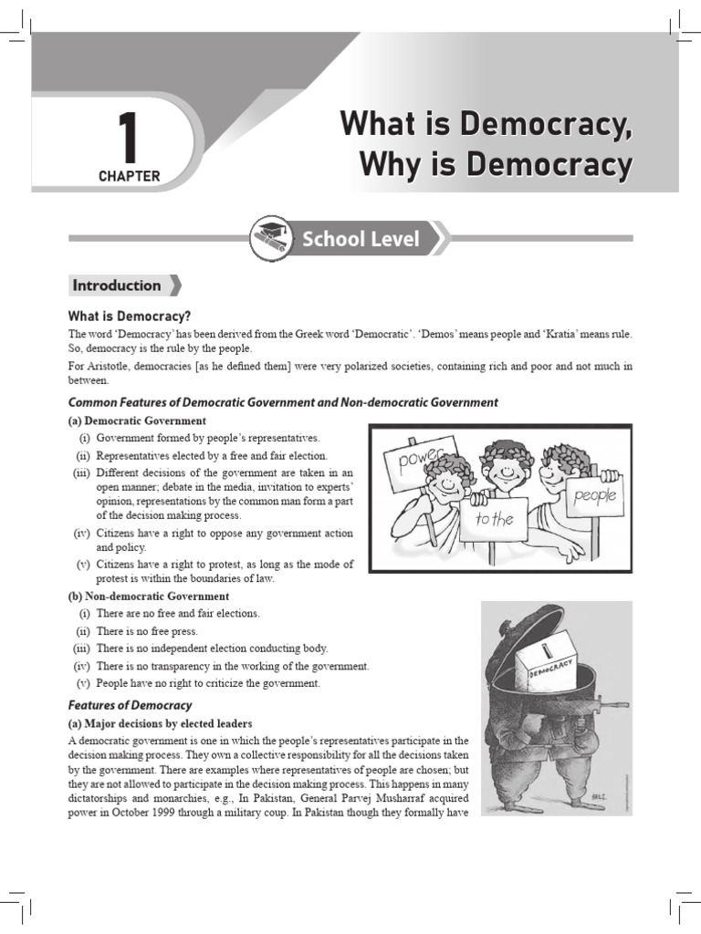 (What Is Democracy, Why Is Democracy) & (Constitutional Design) - Study ...