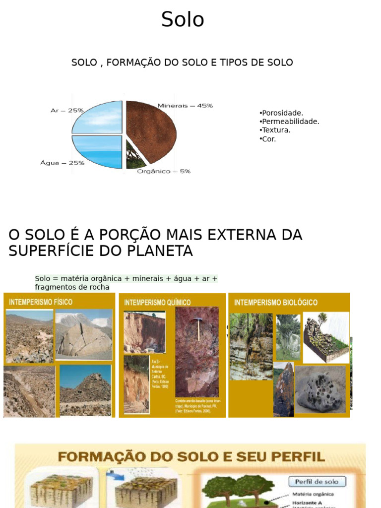 Tipos E Formação Do Solo Guia Completo Pdf