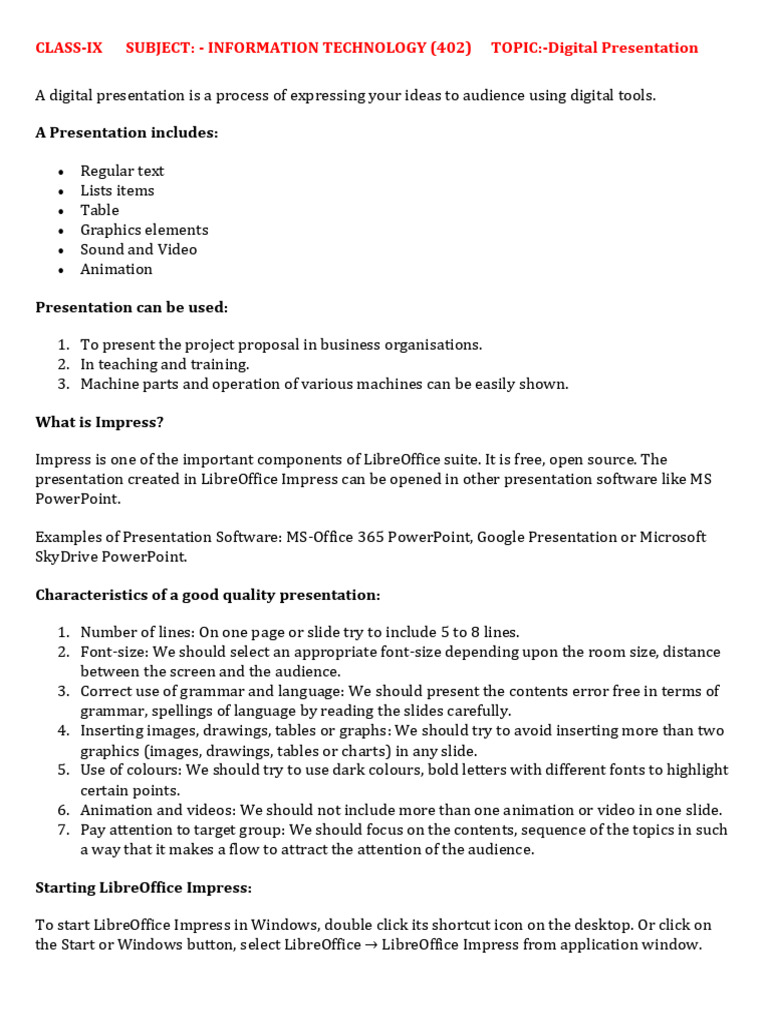 Class-9 Digital Presentation | PDF | Window (Computing) | System Software