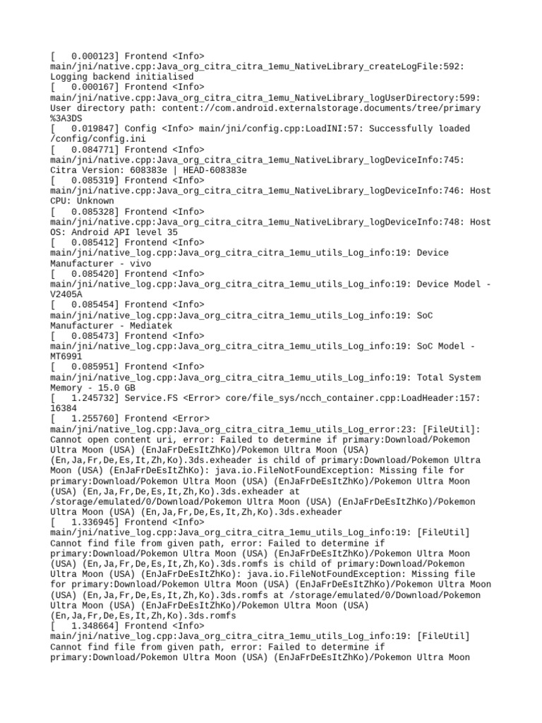citra_log | PDF | Computer Science | System Software