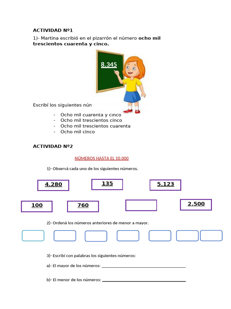 Act Matematica 4º 2025 - 1 Proyecto | PDF | Multiplicación | Matemática Elemental