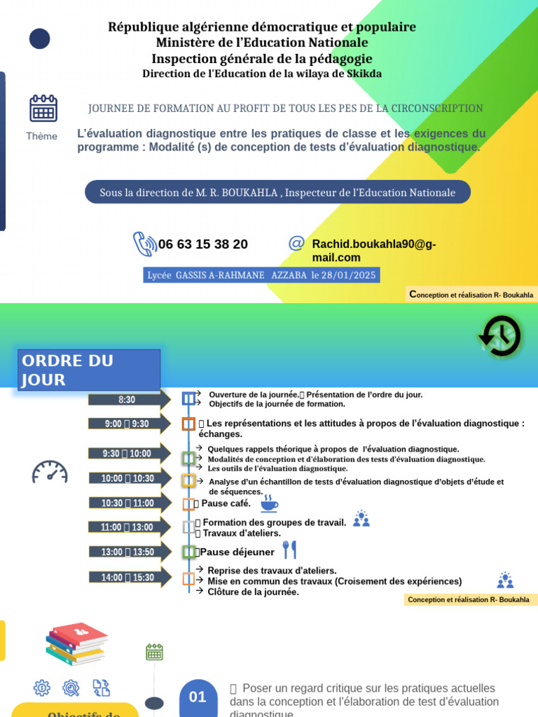 L'EVALUATION DIAGNOSTIQUE-Intervention-de-M.BOUZAR | PDF | Insuline | Pédagogie