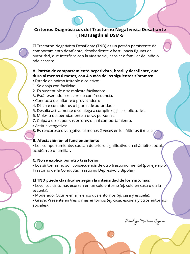 DSM Y PLAN (TND) y (TNP) PDF | PDF | Narcisismo | Las emociones