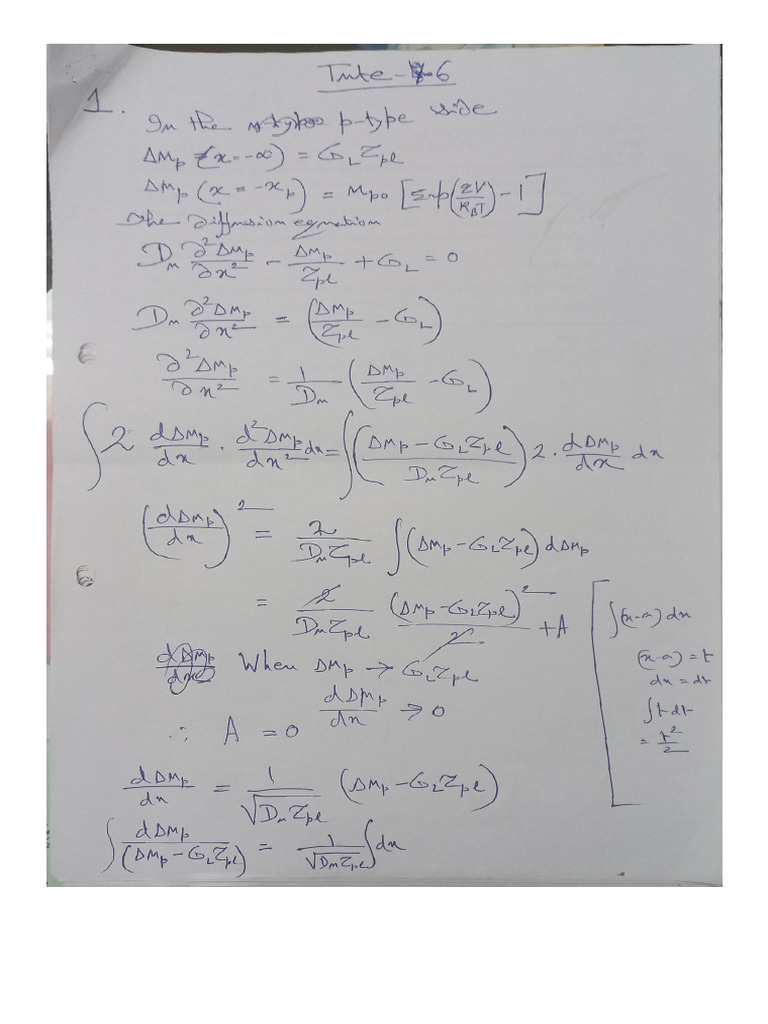Tutorial 6 Solutions | PDF