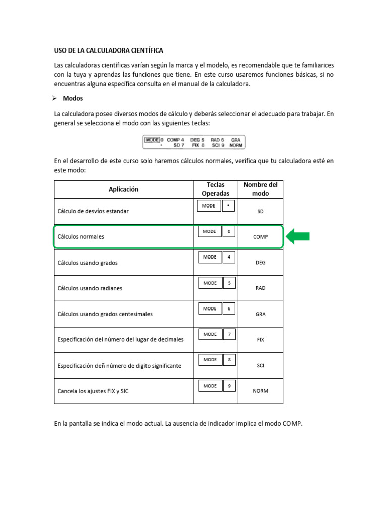 Uso de Calculadora Cientifica | PDF | Raíz cuadrada | Calculadora