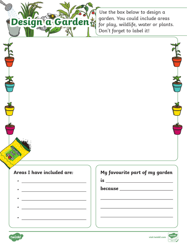 T D 1686042079 Design A Garden Worksheet - Ver - 2 | PDF