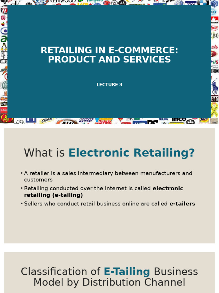 Lecture No 3 - Retailing in E Commerce - Products and Services 10022025 ...
