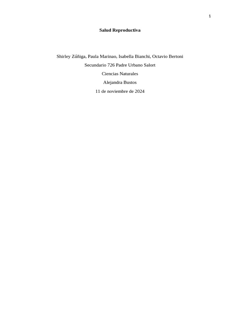 Salud Reproductiva PAMC | PDF | La sexualidad humana | Control de la ...