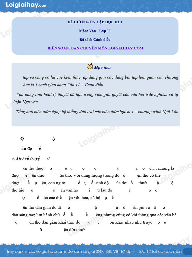 de-cuong-on-tap-hk1-van-11-canh-dieu-co-dap-an-1703665775 | PDF
