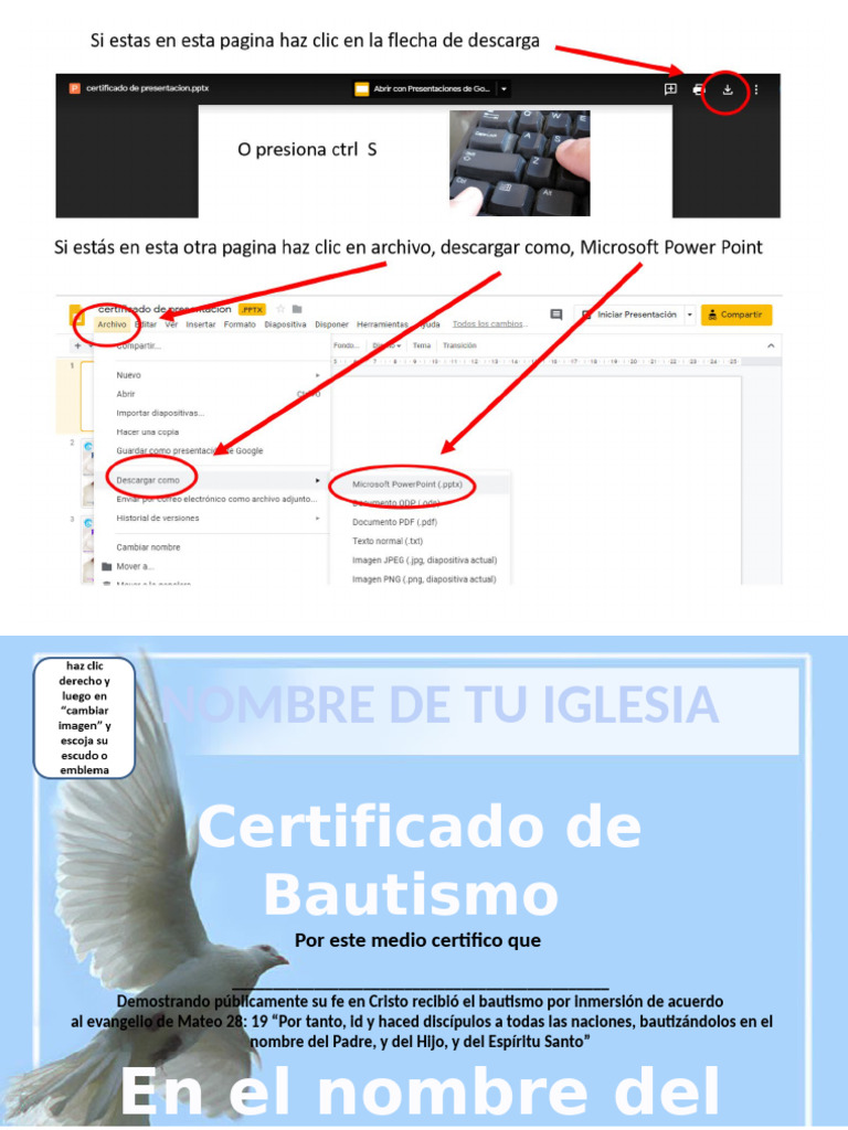 Certificados de Bautismo | PDF | Bautismo | Evangelio de Mateo