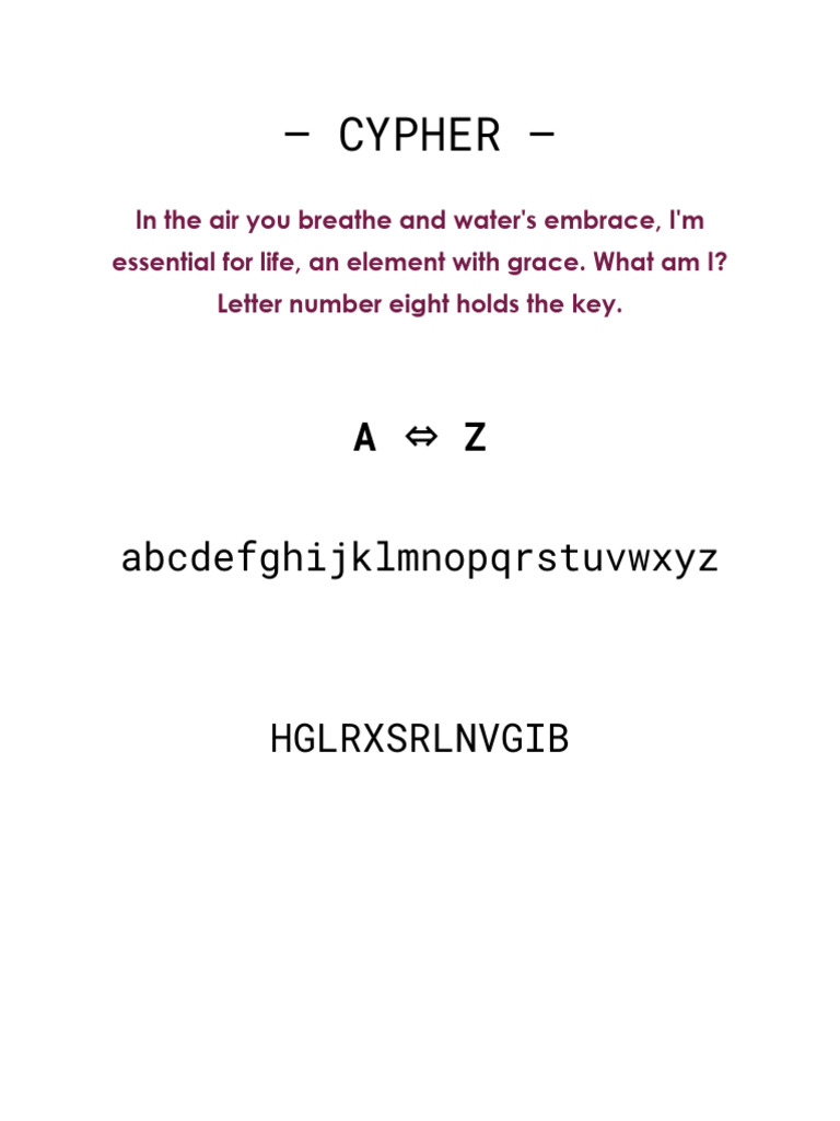 Stoichiometry Escape Room Clue | PDF