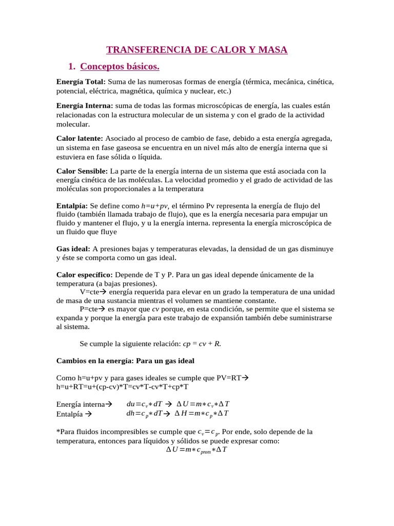 Transferencia de Calor y Masa: Fundamentos | PDF | Gases | Conduccion ...