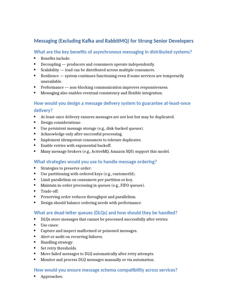 Messaging_Interview_Problems | PDF