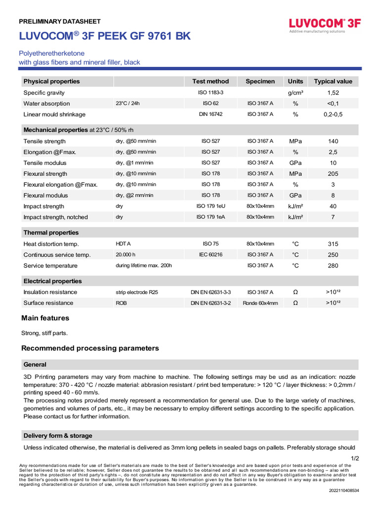 Luvocom 3F Peek GF 9761 BK | PDF | Building Materials | Materials