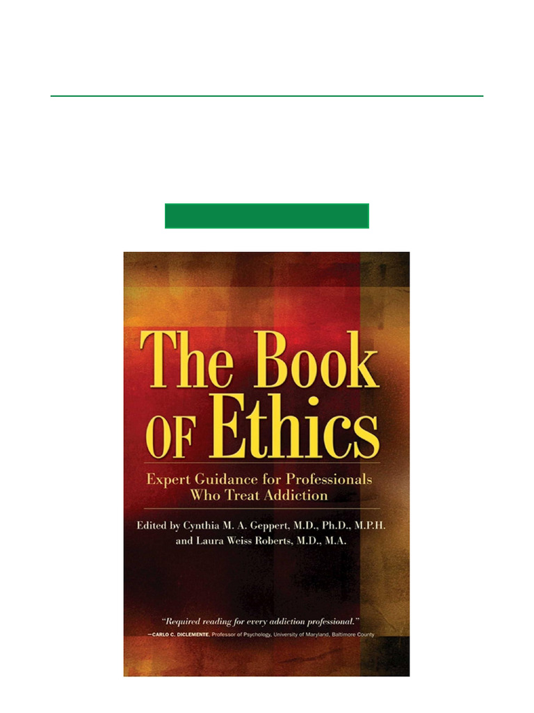 Ethics in Addiction Treatment Guide | PDF | Drug Rehabilitation ...