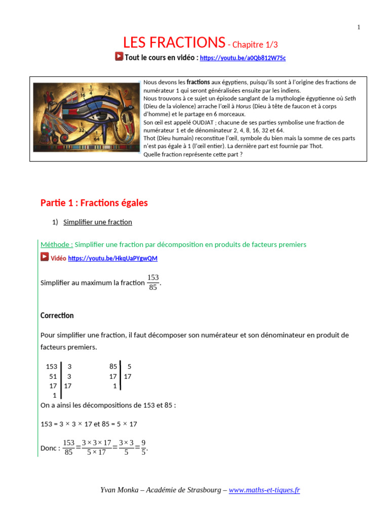 Additionner des fractions différentes | PDF | Nombre | Mathématiques ...