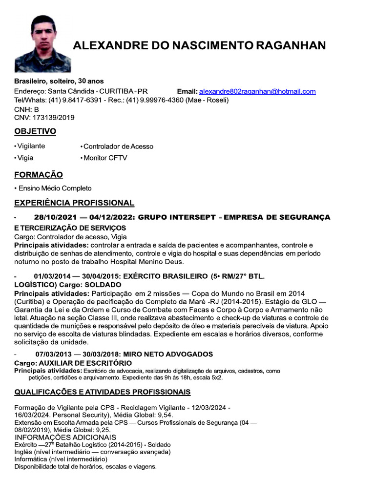 CV Alexandre - 04 - 30 Anos | PDF