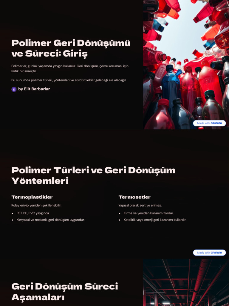 Polimer Geri Donusumu Ve Sureci Giris | PDF