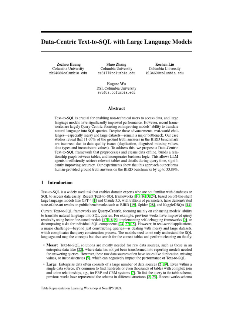 24 Data Centric Text To SQL Wi | PDF | Sql | Databases