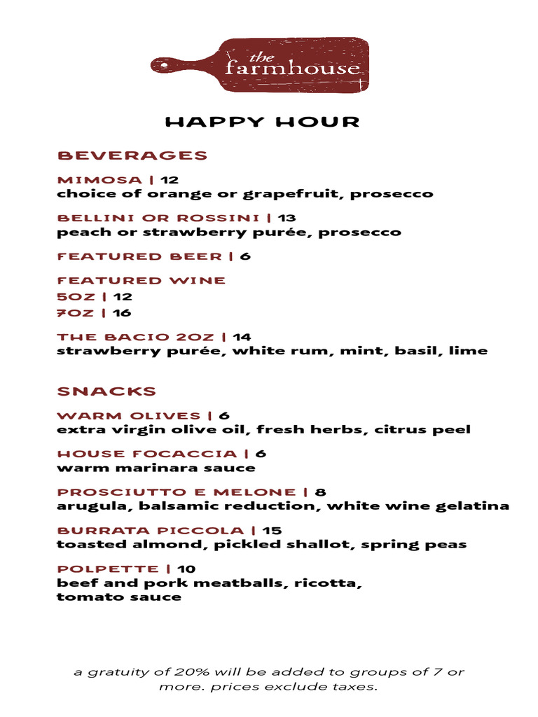 the_farmhouse_Happy_Hour | PDF