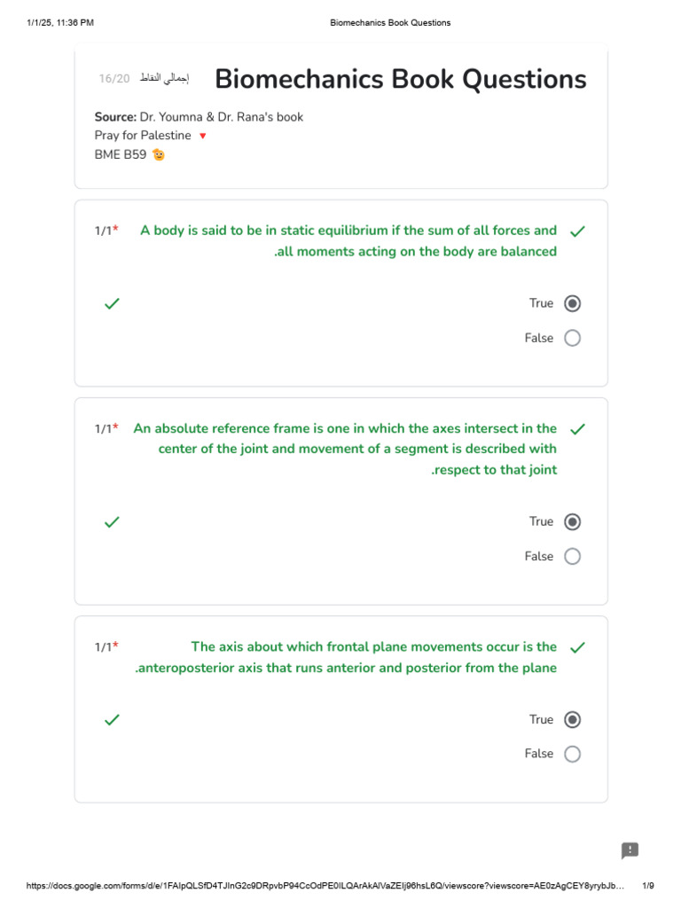 Biomechanics Book Questions | PDF | Deformation (Engineering) | Yield ...