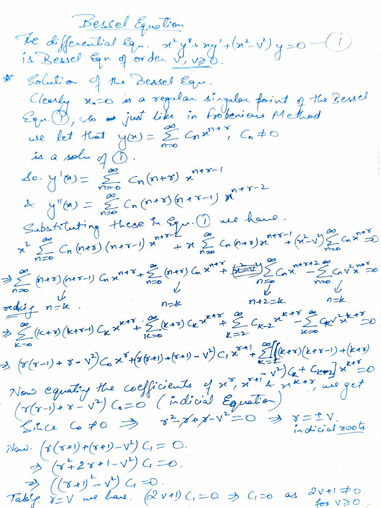 bessel equation | PDF