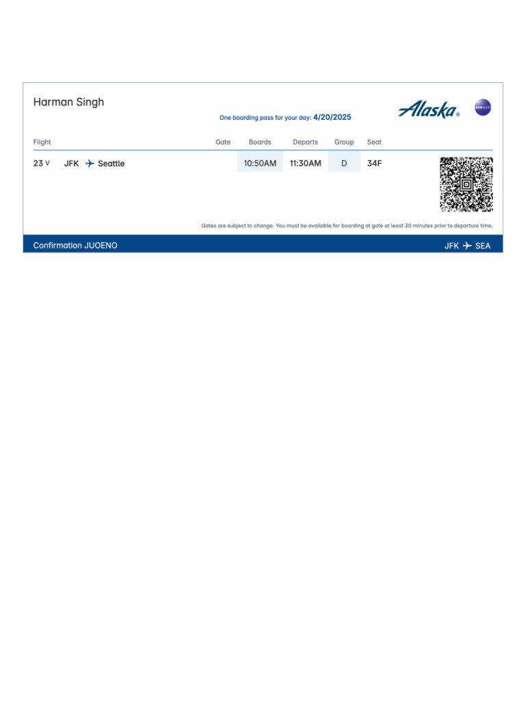 Boarding Passes | PDF