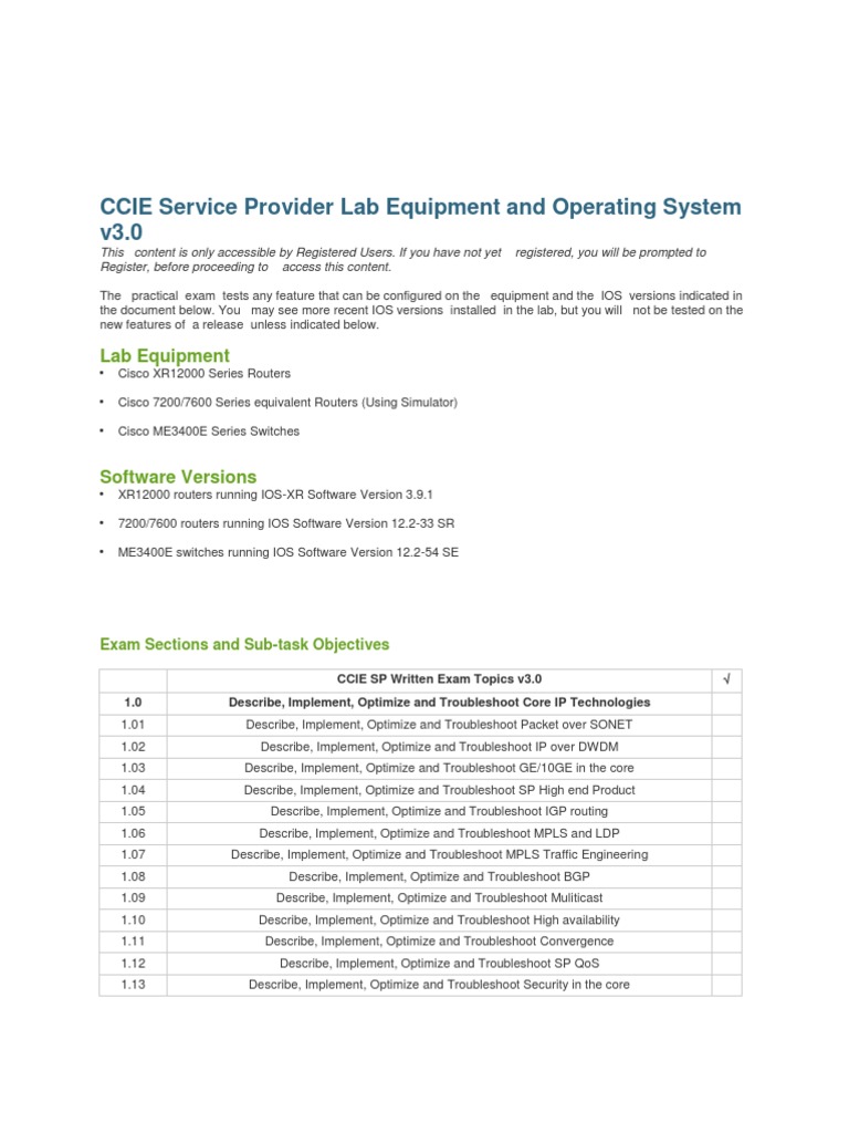 CCIE Service Provider | PDF | Virtual Private Network | Multiprotocol ...