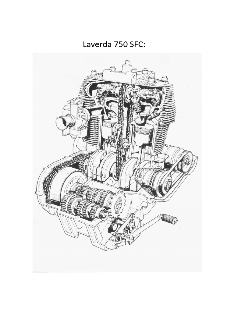 Laverda 750 SFC: Historia y Especificaciones | PDF | Motocicleta | Motores