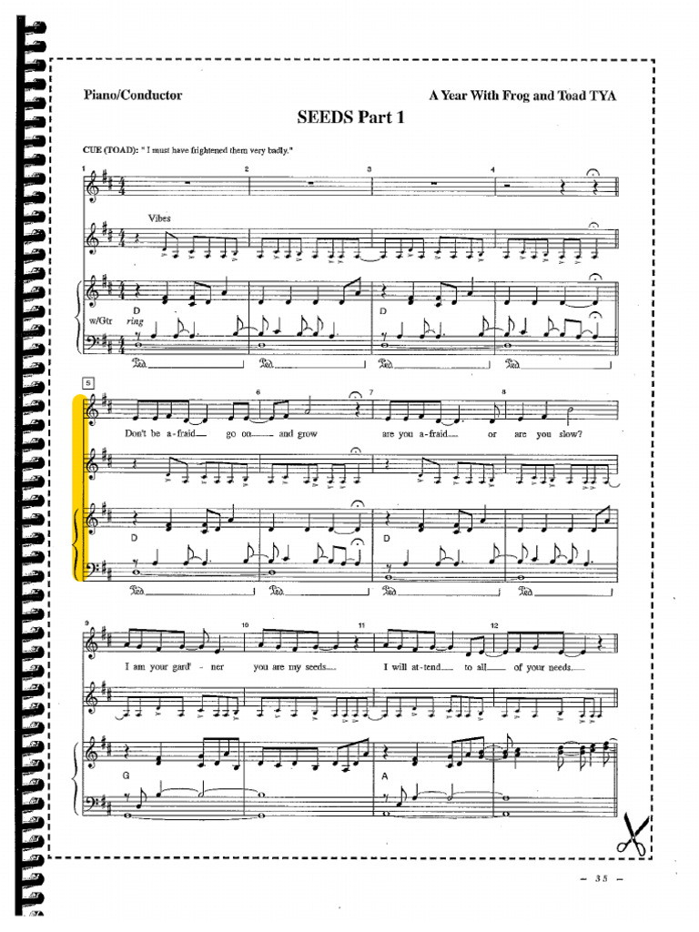 A Year With Frog and Toad Auditions | PDF