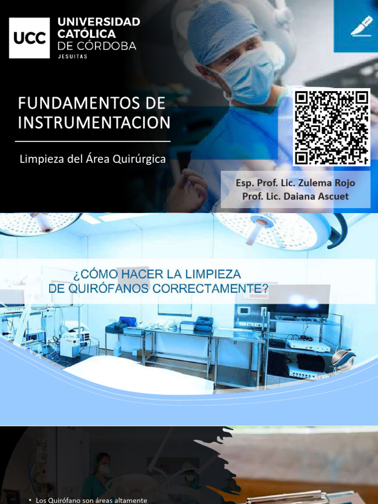 11. Capítulo N°1 - Limpieza del área quirúrgica - 4.PFD | PDF | Cirugía