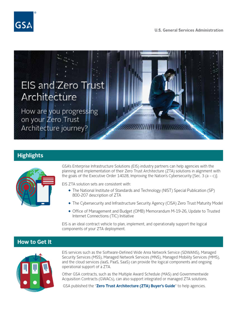 EIS and Zero Trust Architecture | PDF | Cloud Computing | Computer Network