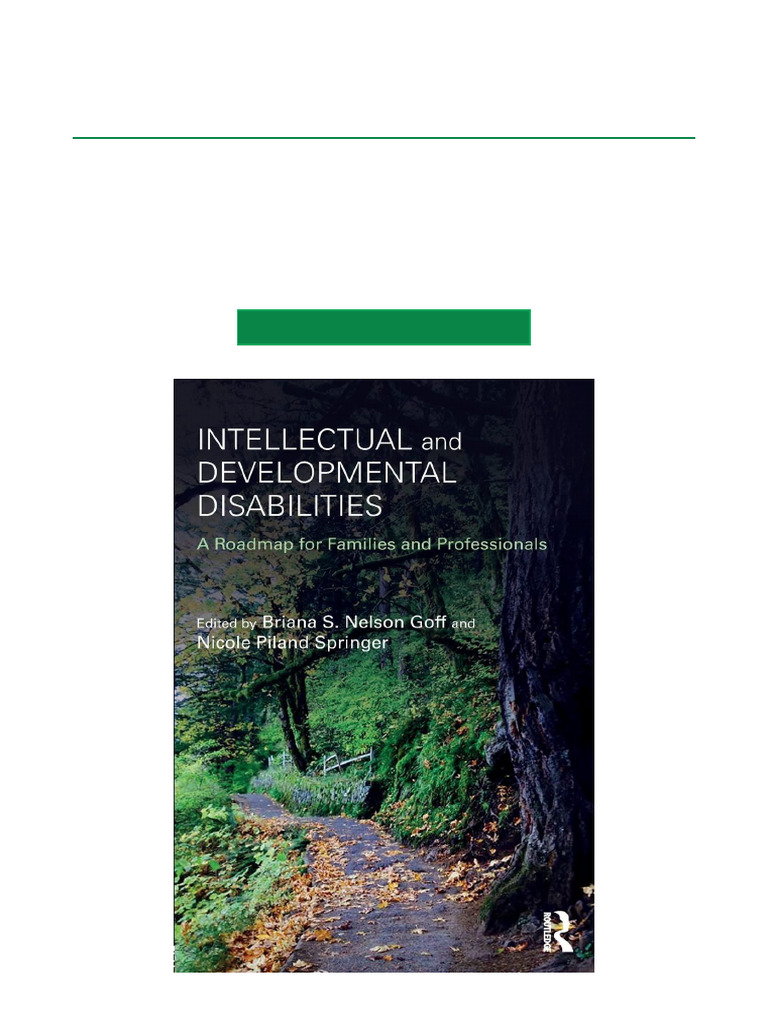 Intellectual and Developmental Disabilities A Roadmap for Families and ...