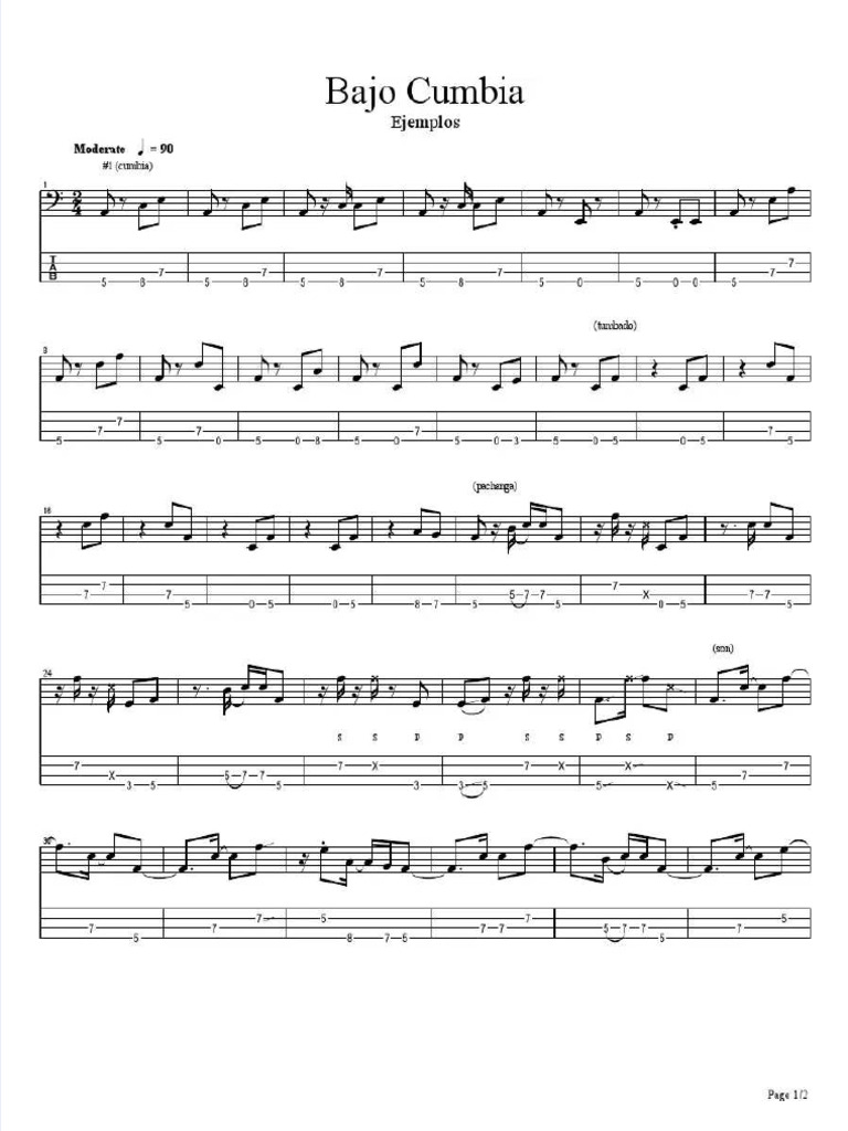 Bajo Cumbia | PDF