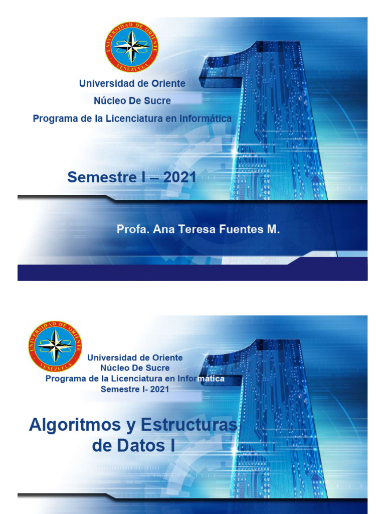 Algoritmos y Estructuras de Datos I | PDF | Algoritmos | Programación ...
