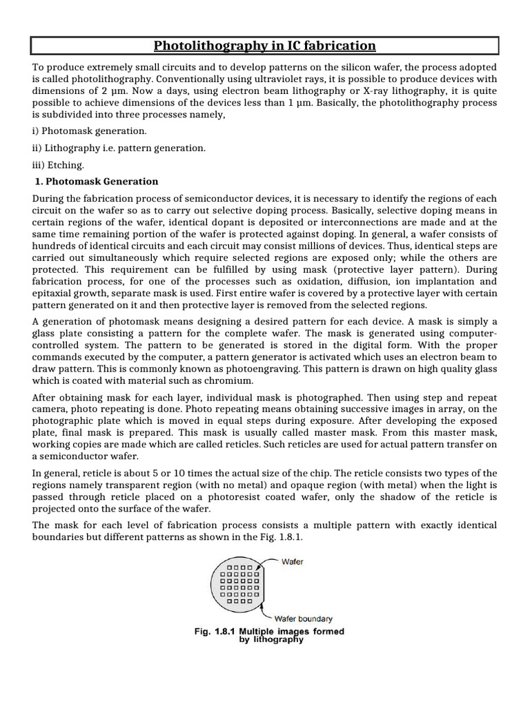 Photolithography Process | PDF | Photolithography | Industrial Processes