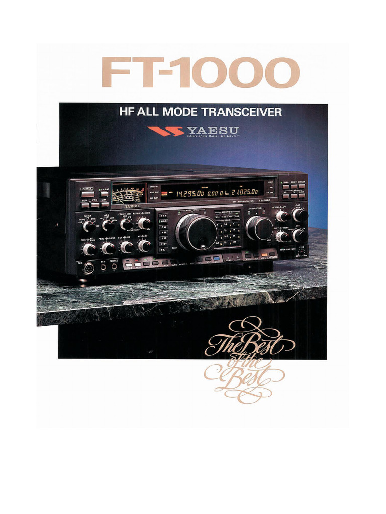 FT1000D_Catalog | PDF