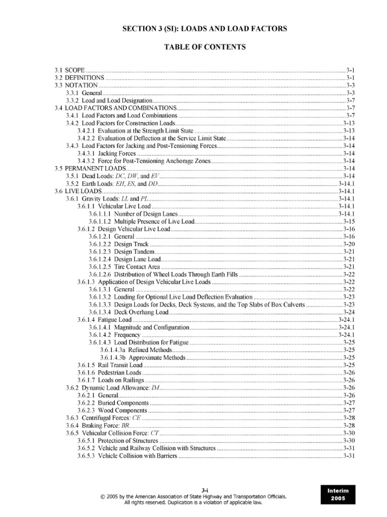 Aashto LRFD 2005 - s3 | PDF