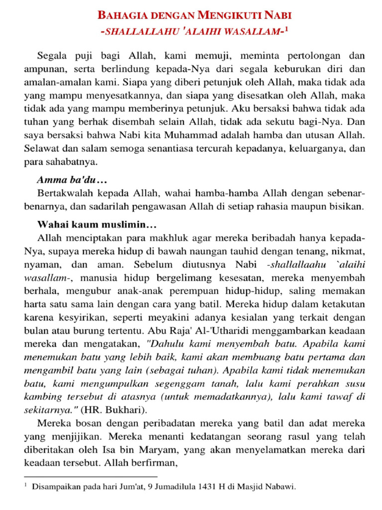 Bahagia Bersama Rasul | PDF