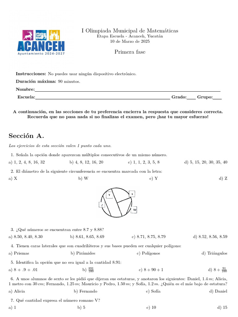 Olimpiada 2 | PDF | Formas geométricas | Geometría Convexa