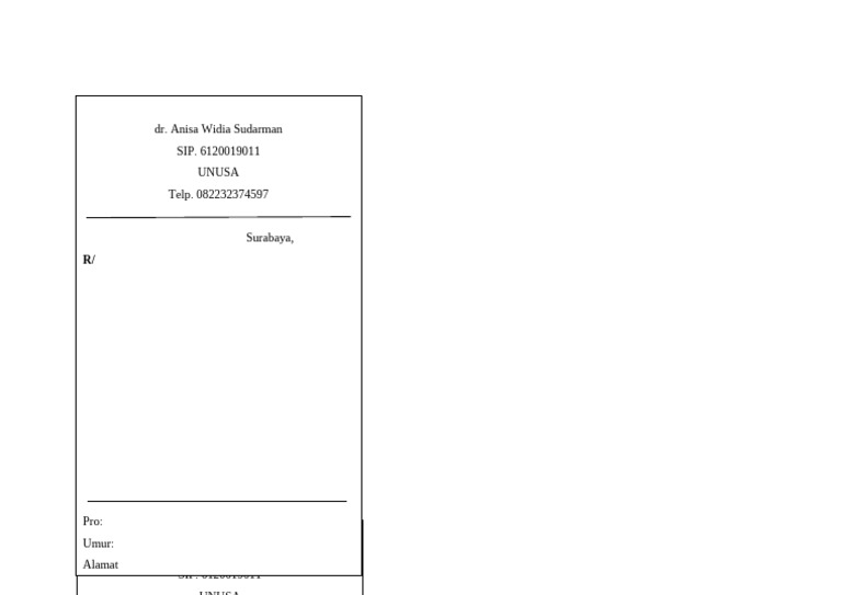 Format Resep Farmasi | PDF