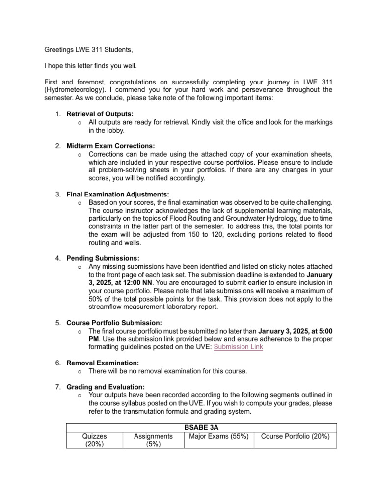 LWE 311 Course Completion Guidelines | PDF | Geographic Information ...