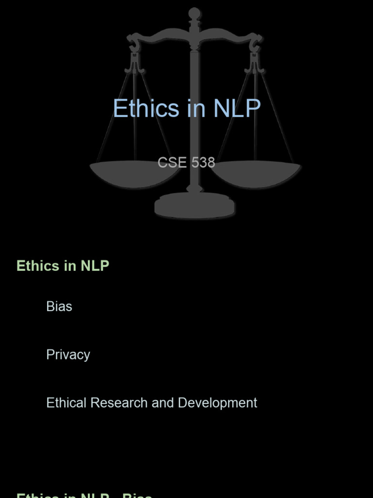 CSE538 sp24 (6) NLP and Ethics 4-8 | PDF | Sampling (Statistics) | Bias
