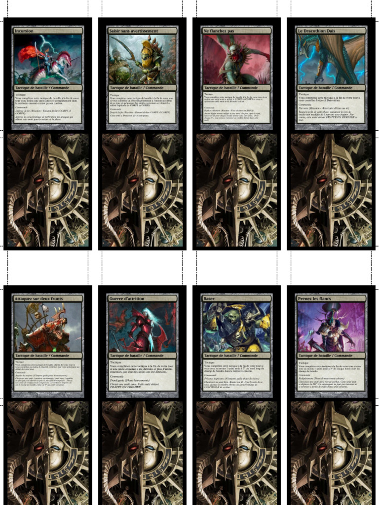 Tactics Deck FR Deck R1.1 FOLD A4 Poker | PDF